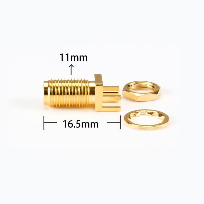 SMA-KE-16.5 connector side view