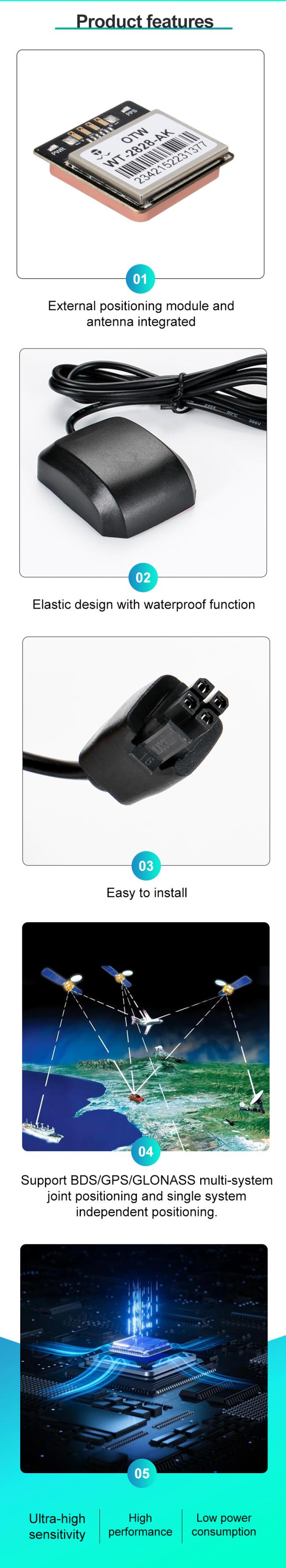 UART TTL GNSS Receiver connector detail