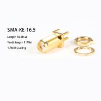 Quality SMA-KE-16.5 Gold Plated Female Connector 50 OHM PCB Mount for sale