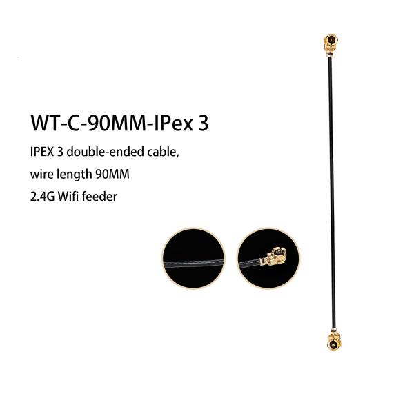 Quality 90MM IPEX UFL RF Cable Assembly 0-6GHz 50Ω Connector for sale