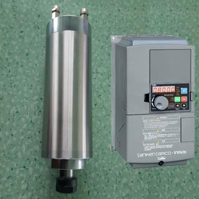 China JGD-62 0.8KW water cooled high speed spindle motor and vfd for wood router engraving machine for sale