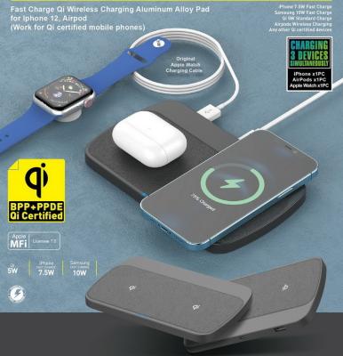 Cina Supporto di carico senza fili orizzontale 12V 2.5A di MFI Qi per l'orologio di Apple in vendita