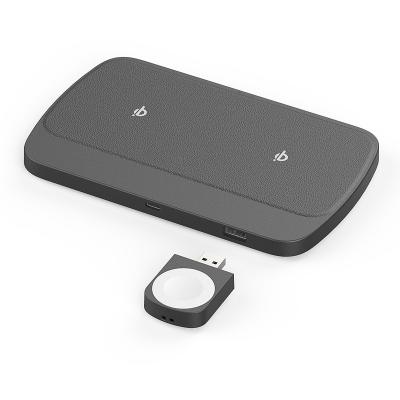 Cina 7.5W*2 MFI ha conceduto una licenza agli accessori 3 in 1 supporto senza fili del caricatore per la serie dell'orologio di Apple in vendita