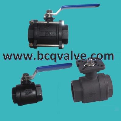China carbon steel female thread ball valves for sale