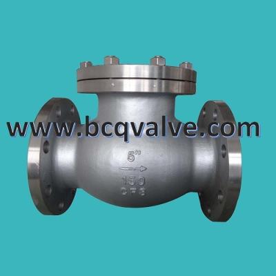 China ANSI 150LB Flanged Stainless Steel Swing Check Valve for sale