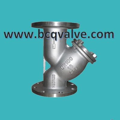 China JIS/KS STANDARD 10K STAINLESS STEEL FLANGED Y-STRAINER for sale
