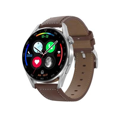 China Brown Leather Strap Business Movement Smartwatch RTL8762DK 320x240 for sale