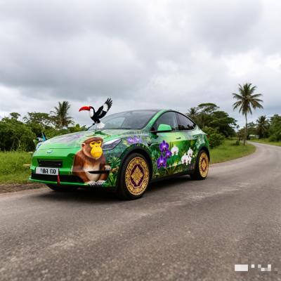China Car Color Change Wrap / Color Wrap Film / Car Wrap / Car Wrap Art / Automotive Art Wrap / Paint Protection Film (PPF) / Custom Car Wrap Service / Cartoon-Themed Car Wrap / Artistic Car Wrap factory for sale