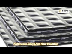 2mm environmentally damping pad / square embossing / quiet driving / Automotive Sound And Heat Insulation