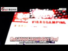 2 mm pad de amortecimento de vibrações ecológicas / impressão rómbica / amortecimento / pad automático acústico