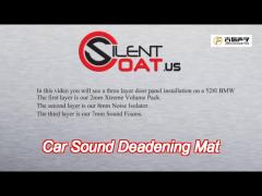 2 mm de almofada de amortecimento / padrão em relevo quadrado / silêncio / isolamento acústico e térmico automotivo