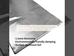 2.5 mm Pad di ammortizzazione per auto/ riduttore delle vibrazioni in alluminio lucido/ tappetino anti-vibrazione