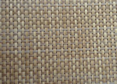 China rattan color textilene fabric in PVC coated mesh fabric cloth for outdoor furniture or placemat for sale