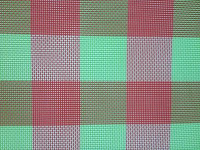China tartan Textilene Mesh Fabric 1X1 woven outdoor UV fabric for sale