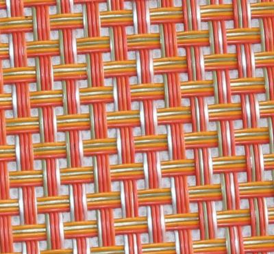 China 750g Textoline® fabric 4X4 wires PVC coated woven mesh UV fabrics Sun Screen Fabric for sale