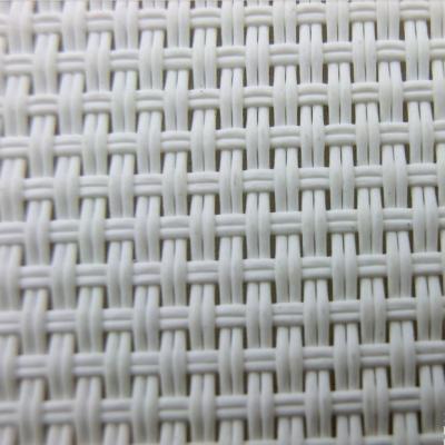China estilo tejido 2X2 al aire libre de la tela de malla de los muebles del patio del color blanco en venta