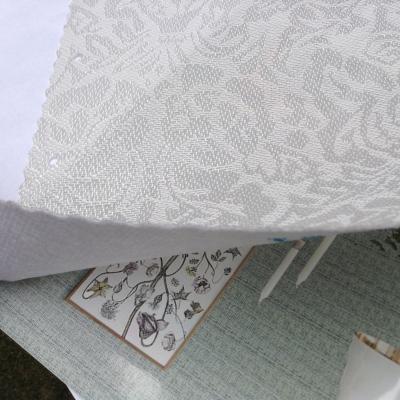 China White 3D Third Dimension Jacquard Weave Wallpaper Background 10m Roll for sale
