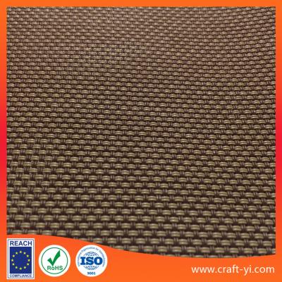 China proveedor marrón de las telas de los muebles del patio de la armadura de la tela de malla de Textilene del color 2X2 en venta