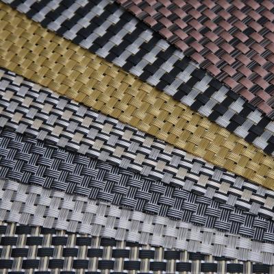 China Lounger Patio Sling Chair Furniture Fabric Anti-UV PVC Coated Mesh Cloth en venta