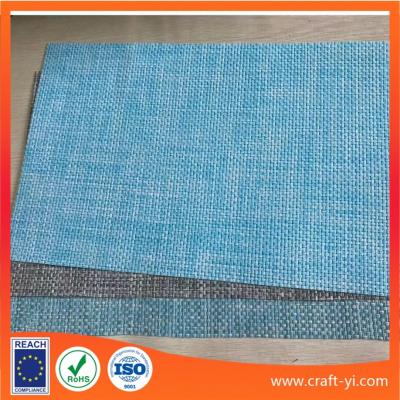 China telas tejidas 4X4 materiales de la tela de malla de Textilene de la mezcla azul clara del color en venta