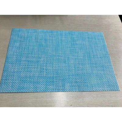 China telas tejidas 4X4 materiales de la tela de malla de Textilene de la mezcla azul clara del color en venta