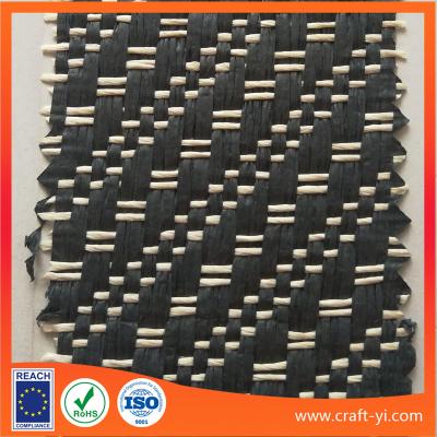 China Eco Friendly Raffia Straw Fabric for Hat Making Weaving 100cm Width for sale