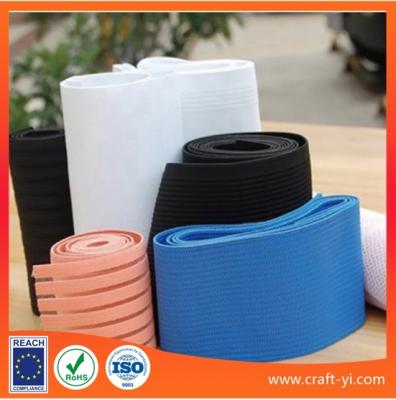 China Custom Nylon Polyester Knitted Elastic Webbing Tape 2 Inch Width for Clothing for sale