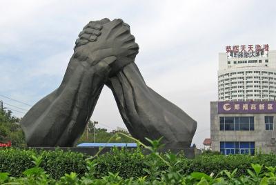 China Bronze sculpture, outdoor sculpture,big city sculpture for sale