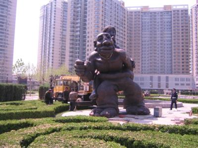 China bronze sculpture,  mother and child statue, figure statue for sale