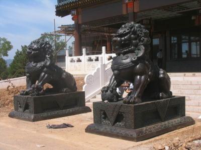 China One pair of lions statues indoor decoration bronze lion sculpture for sale