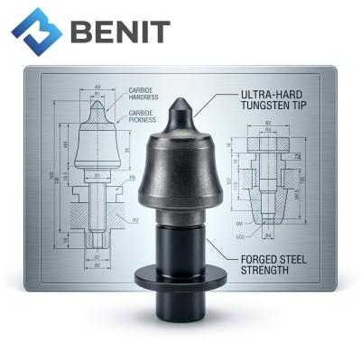 China Benit Milling Pick Bits Cutters M6/22 W1000 W200 Road Milling Machine for Asphalt Concrete 40pcs/box for sale