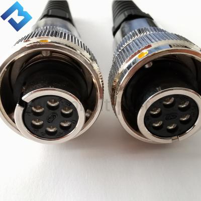 China asphalt pavers leveling system Denmark  6-hole CAN balanced beam probe cable plug for sale