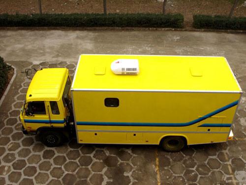 Interior view of FRP panel construction