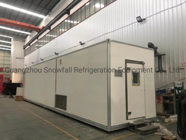 Mobile container house interior showing spacious layout