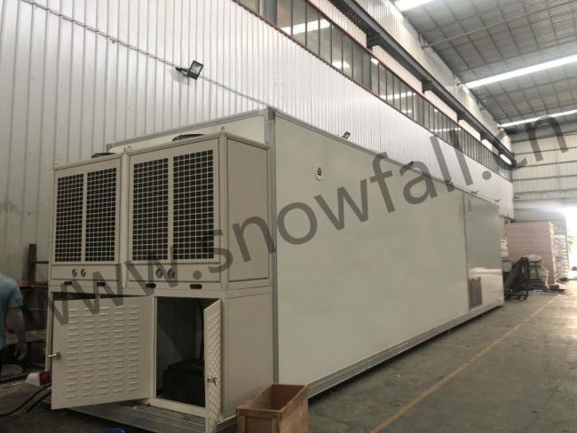 Custom prefab house interior with FRP panels