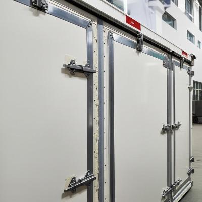 China Kleb- und Nietmontage Kühlkofferaufbau mit importierter Gummidichtungslippe und Brandschutzklasse B1 zu verkaufen