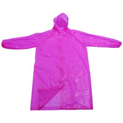 China PEVA environmentally friendly disposable hiking waterproof rain wear for sale