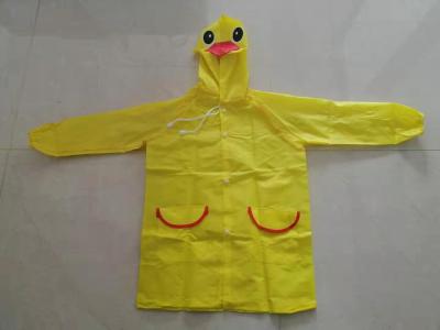 China Customized design cute cartoon beautiful duke raincoat for kids for sale
