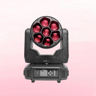 Cina Bee Eye 7*40W Rgbw 4in1 Dmx 512 LED Wash Moving Head Light Dj Disco Con Zoom in vendita