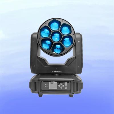 Cina Bee Eye 7*40W Rgbw 4in1 Dmx 512 LED Wash Moving Head Light Dj Disco Con Zoom in vendita