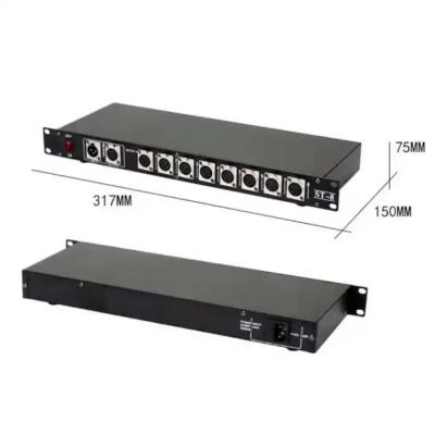 China 8 maneiras de dividir DMX Light Controller Oito Estradas de Estágio DMX Amplificador de sinal à venda