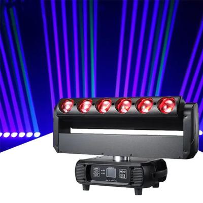 China RGBW lavado con estroboscópio LED cabeza móvil RDM DJ luz discoteca doble cara 6x60w DMX luces de escenario LED barra en venta