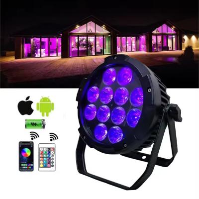 China Outdoor 12*18W RGBW A UV 6 in 1 Wireless DMX APP IR Control IP65 Acqua resistente LED Batteria alimentata da Par Light for sale