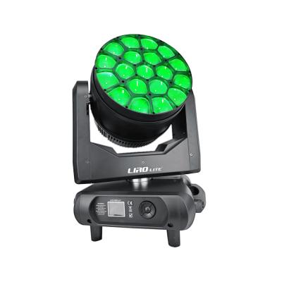 China Led Wash Zoom Mini 19*40w Bee Eye K15 Rgbwa Moving Head Lights Lampade da palco for sale