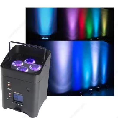 Cina Luce per palcoscenico 6*18W RGBAW UV 6in1 wireless Dmx alimentata a batteria in vendita