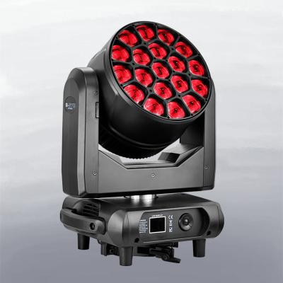 China RGBW 19*40W 4in1 Luci da palco a led Night Club DJ Stage Party 19 pezzi Bee Eye Moving Head Light Moving Head Wash Light for sale