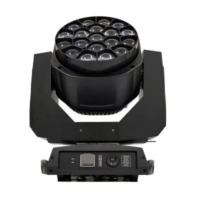 Cina 19X15W Led Rgbw 4In1 Big Bee Eyes Wash Moving Head Lamp Zoom Light Per Dj Disco Night Club Bar Stage Lights in vendita