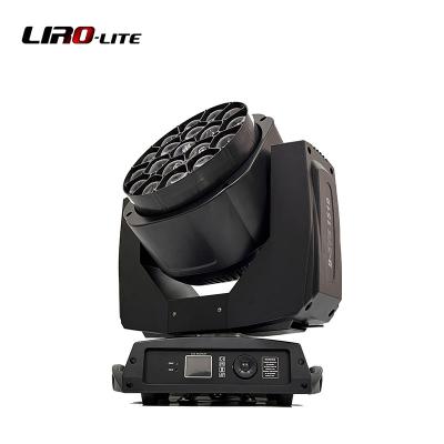 Cina 19X15W Led Rgbw 4In1 Big Bee Eyes Wash Moving Head Lamp Zoom Light Per Dj Disco Night Club Bar Stage Lights in vendita