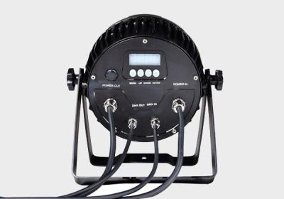 Cina Batteria esterna LED Par L IP65 Batteria impermeabile alimentata da 12x18w RGBWA UV 6 IN 1 Led Flat Par in vendita
