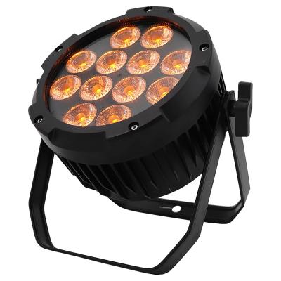 Cina Batteria esterna LED Par L IP65 Batteria impermeabile alimentata da 12x18w RGBWA UV 6 IN 1 Led Flat Par in vendita